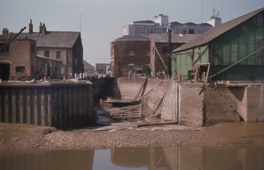 George Parkes: Old Harbour Bridges and Barges – Open Bridges