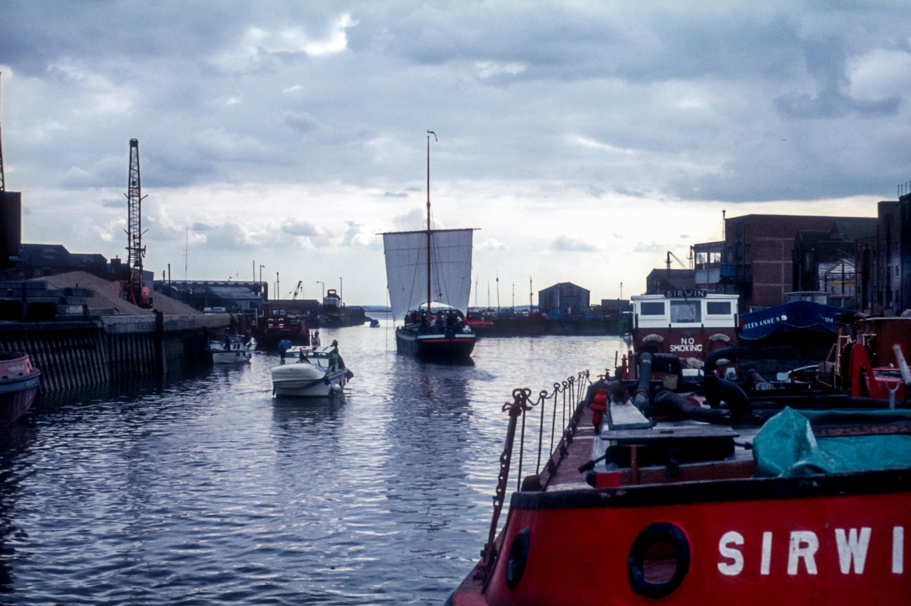 George Parkes: Old Harbour Bridges and Barges – Open Bridges